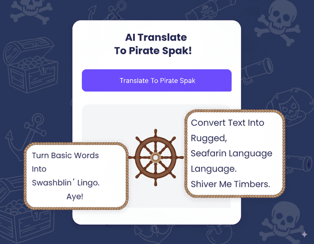 Pirate Talk Translator – Speak Like Pirate Online | Rizzagic