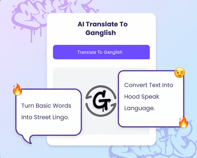Ganglish Translator – Gangsta Style Text & Slang Converter